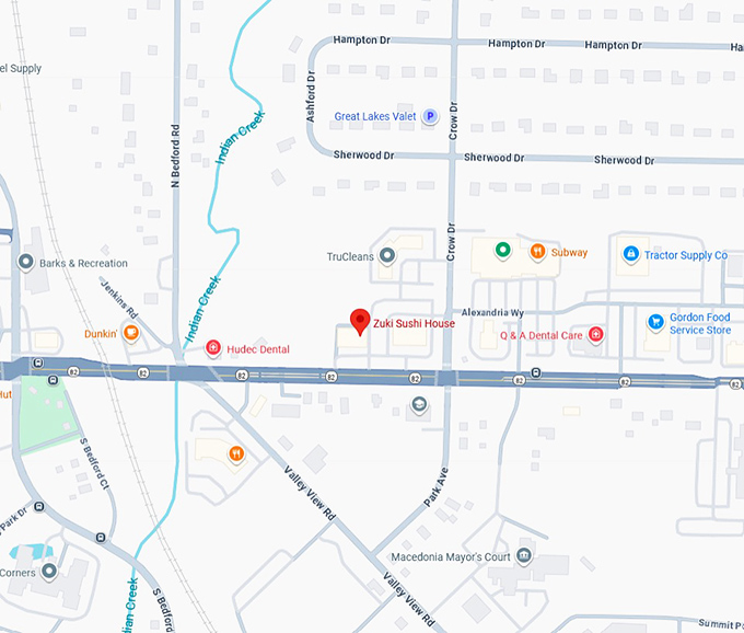 16. zuki sushi house map