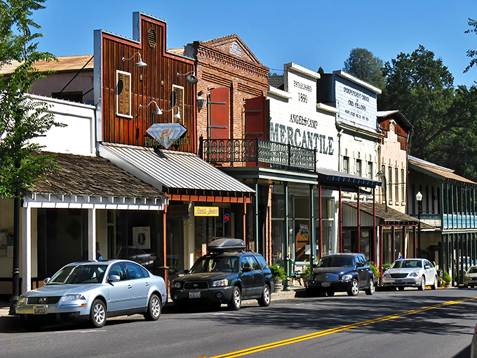 Angels Camp's Main Street &ndash; where Wild West charm meets small-town hospitality. Those historic storefronts have stories to tell!