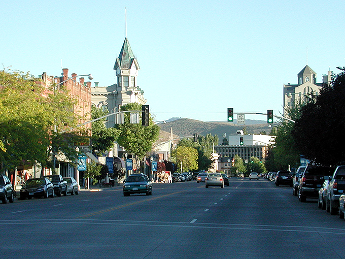 Baker City's historic main street looks like a movie set where the extras actually live and shop daily.