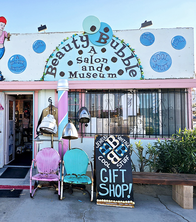 Desert dreams meet vintage hair dryers in this wonderfully wacky combination of salon and museum.