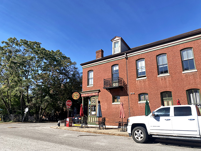 The historic brick building of Blues City Deli stands proudly on a St. Louis corner, promising sandwich salvation to those who enter.