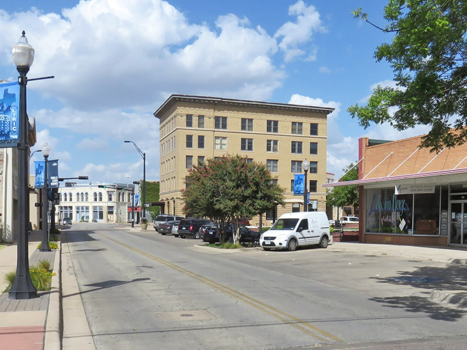 Downtown Brownwood's historic buildings stand like sentinels of time, where brick and mortar tell stories of Texas past.