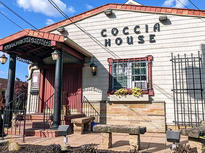 Coccia House: The charming exterior of Coccia House looks like it's been welcoming pizza lovers since before The Beatles were on Ed Sullivan.