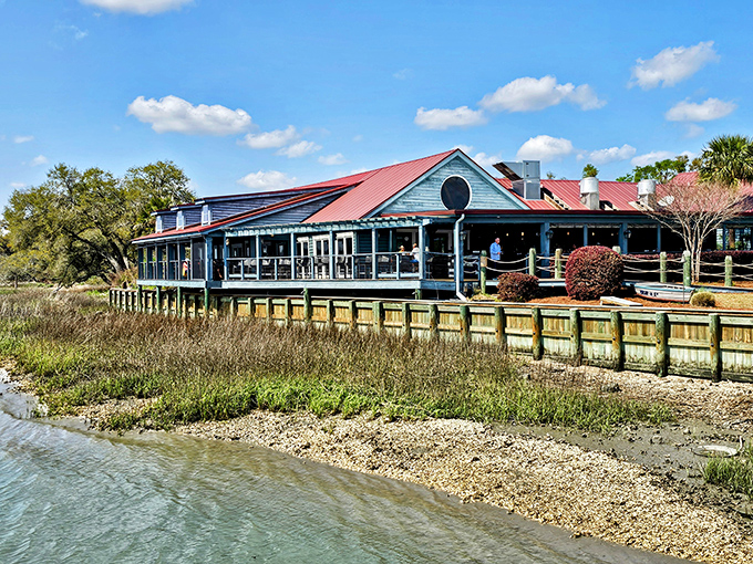 Picture this waterfront gem where the marsh meets magnificent pizza &ndash; it's like finding treasure in your own backyard.