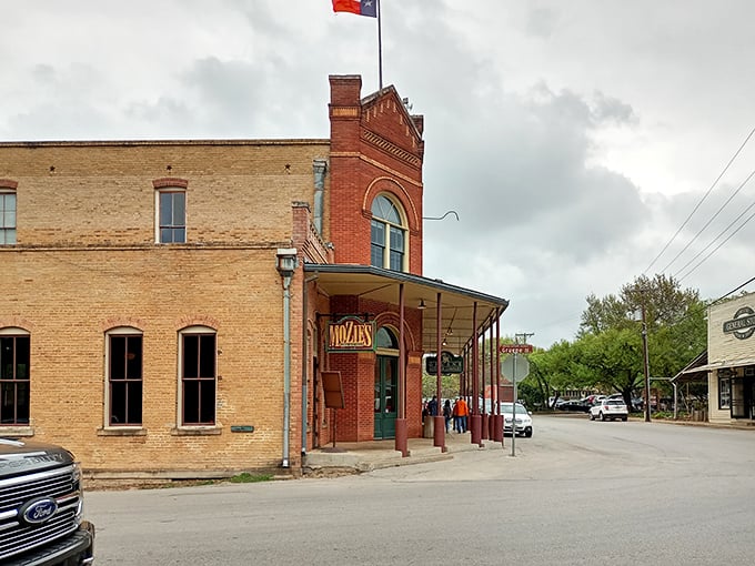Step into Gruene's historic downtown where every brick building whispers tales of simpler times and affordable living.