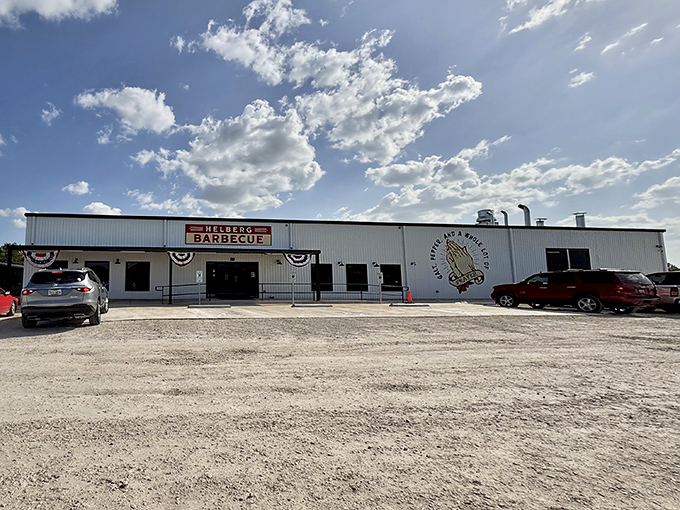 The unassuming exterior of Helberg Barbecue hides a world of smoky treasures within. Sometimes the best BBQ comes in the plainest packages!