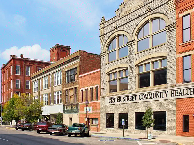 Marion's downtown showcases classic brick architecture that whispers stories of Ohio's golden railroad era.