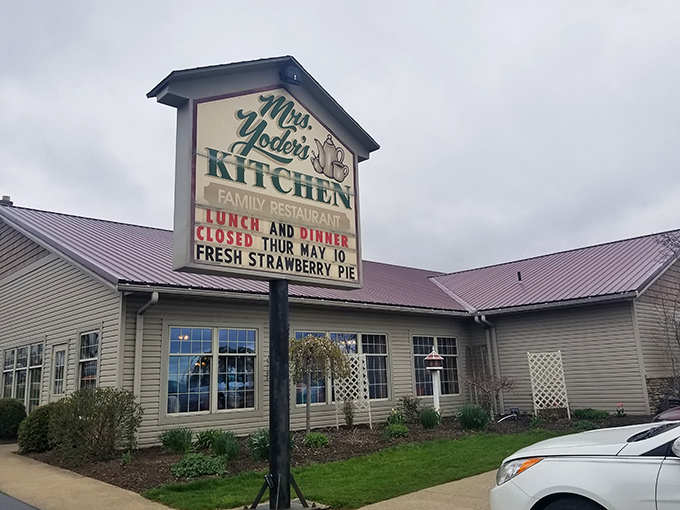 Mrs. Yoder's Kitchen stands ready like a beacon of comfort food, promising meals that'll make your grandmother jealous.