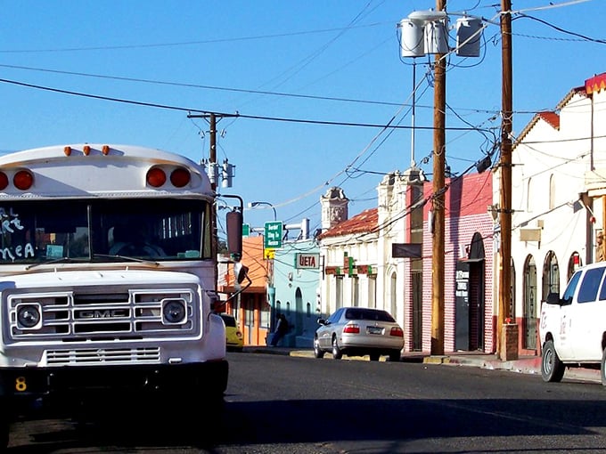 Downtown Nogales offers a charming glimpse of border town life with its vintage architecture and sun-drenched sidewalks.