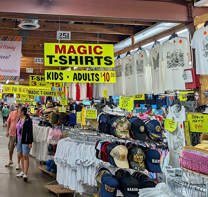 Like a rainbow exploded in the best possible way, these magic t-shirts promise instant personality transformations.