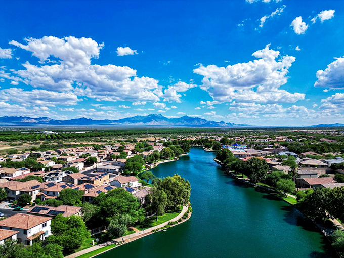 Water, water everywhere! Sahuarita's lakeside living feels like winning the retirement lottery without buying a ticket.