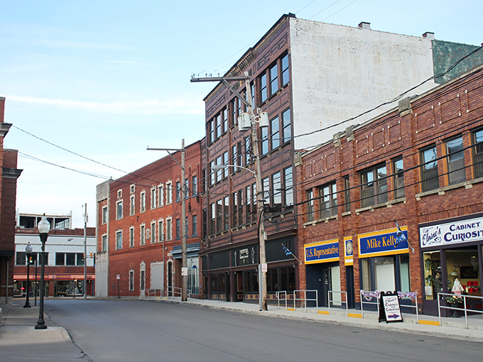Downtown Sharon's brick-lined streets whisper stories of yesteryear, where small-town charm meets affordable living.