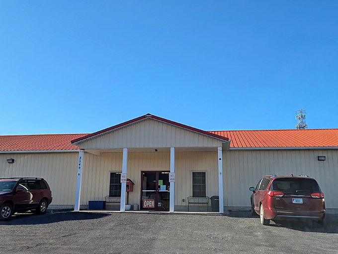 The unassuming exterior of Shenandoah Valley Flea Market hides a treasure trove within. Like finding a $20 bill in last year's winter coat!