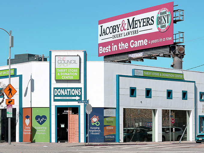 The Council Shop's colorful facade isn't just eye-catching&mdash;it's a beacon for bargain hunters with an eye for hidden treasures.