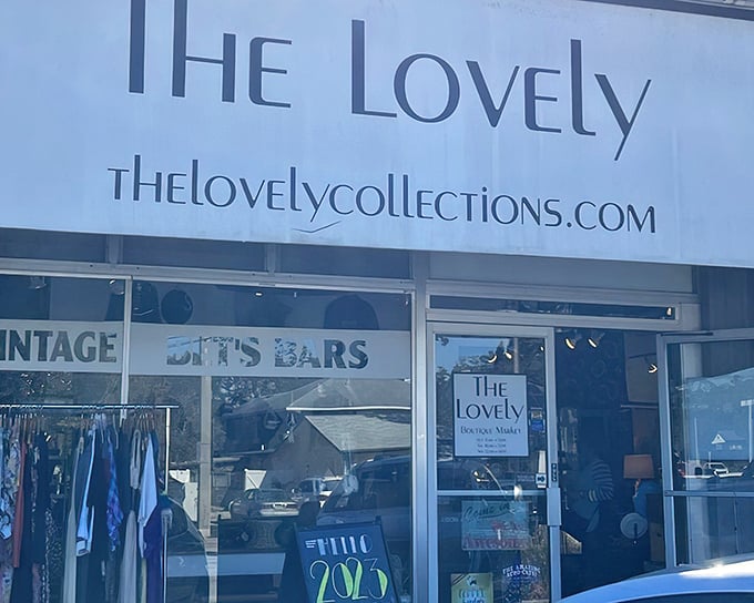 Step into a vintage wonderland where every rack tells a story from decades past.