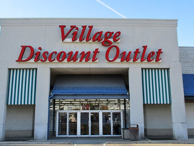 That classic red lettering promises treasures inside - like a beacon calling all bargain hunters home.