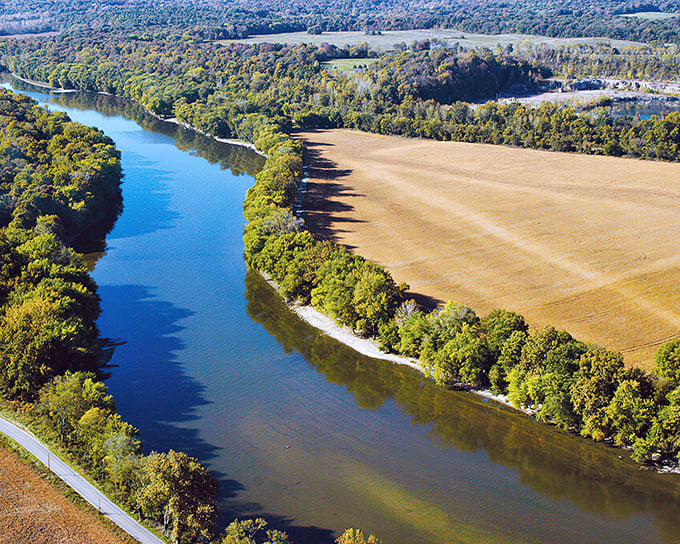 The Whitewater Canal Scenic Byway offers nature's perfect mirror &ndash; where Indiana's blue waters meet golden farmlands in a timeless embrace.