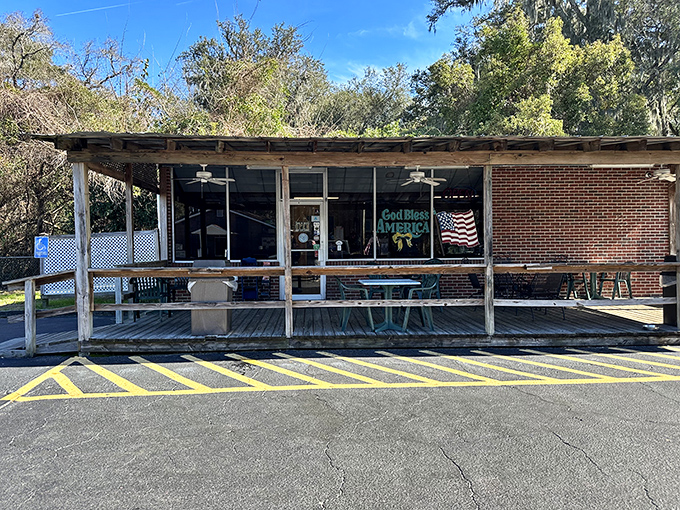 "God Bless America" and good sandwiches - Alvin Ord's porch welcomes you like an old friend with delicious secrets. 