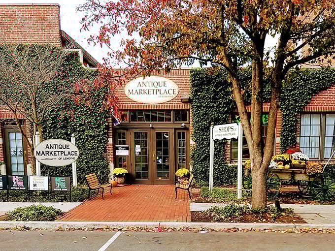 Step into a storybook setting at the Antique Marketplace of Lemoyne, where history peeks through ivy-covered windows.