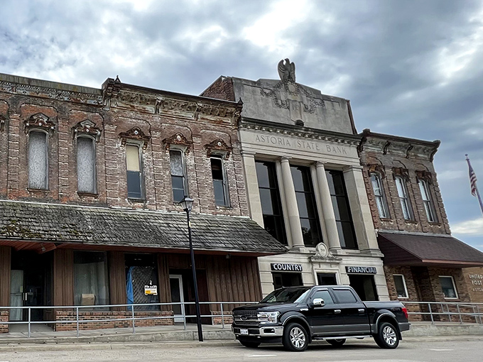 These weathered brick facades have witnessed generations of neighbors greeting each other by name on quiet streets.