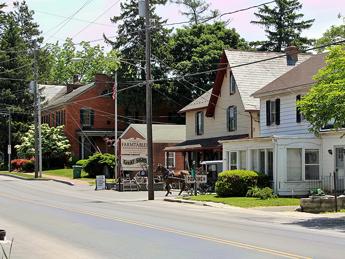 Farmtables and local shops line Bird-in-Hand's main street, where shopping feels delightfully unhurried.