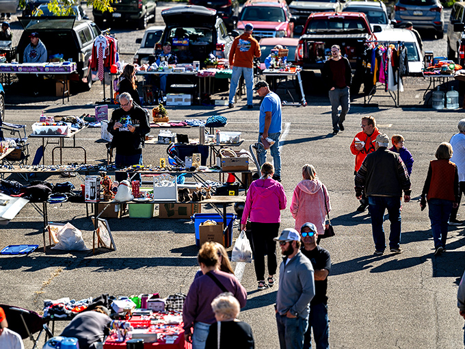 Early birds catch the deals at Butler's weekend wonderland. Every table holds potential for that perfect "aha!" moment.