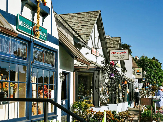 Strolling through Cambria's village feels like walking through a storybook. Those Tudor-style shops are practically begging for a selfie.