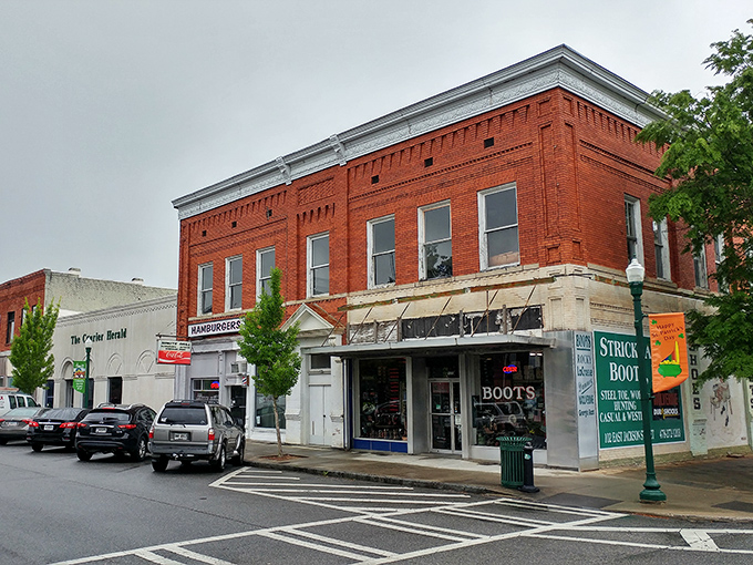 Boot scootin' budget-friendly! Dublin's historic brick buildings house local shops where prices seem stuck in a more affordable decade.