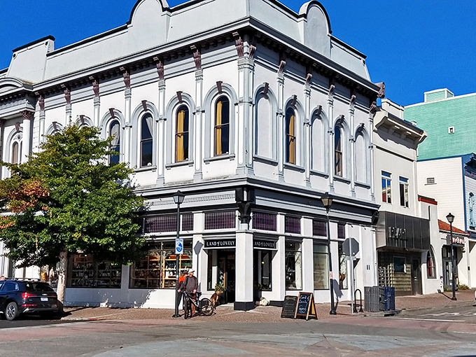 Classic architecture stands proud like a well-dressed gentleman from another era in downtown Eureka.