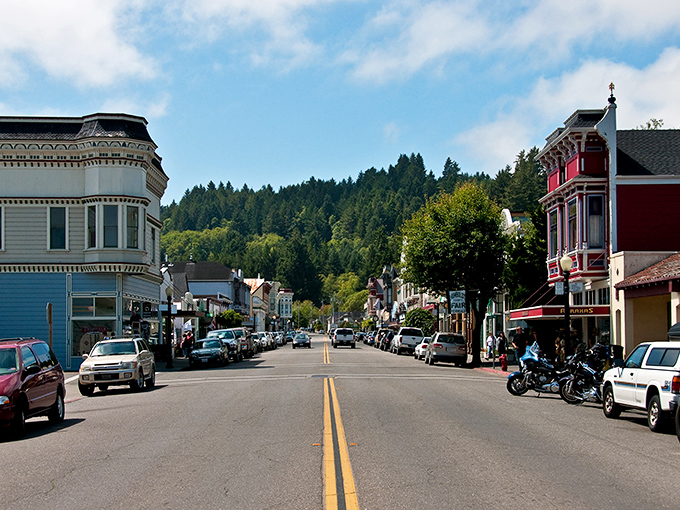 Where redwoods meet Victorian splendor&mdash;Ferndale's charming main drag looks like a film set waiting for action.