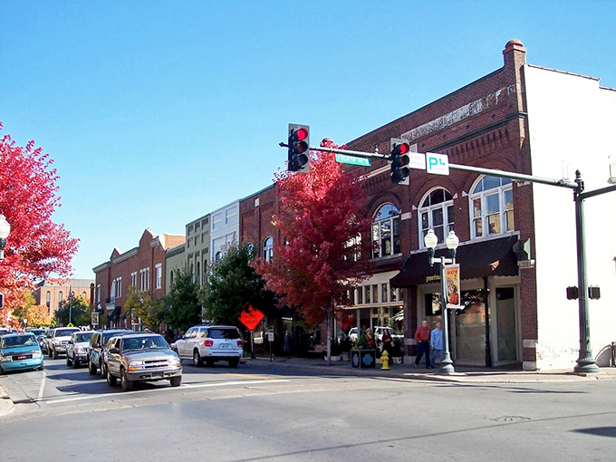 Fall in Franklin paints the town in fiery reds, creating a postcard-perfect scene that Norman Rockwell would have loved.