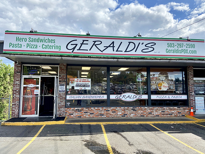The green and red sign beckons like an old friend. At Geraldi's, hero sandwiches aren't just food&mdash;they're an institution.