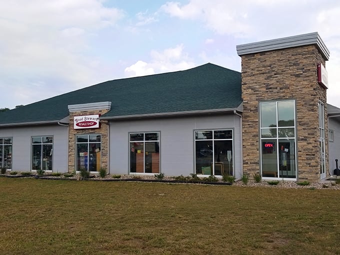 Sunshine gleams off this thrift paradise where your $25 transforms into a treasure hunter's dream come true.