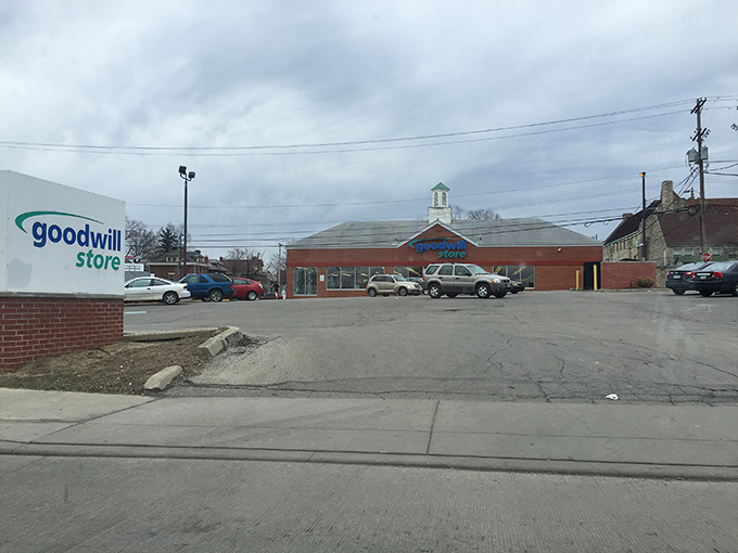 This Columbus Goodwill's spacious parking lot hints at the treasure-filled warehouse waiting inside.
