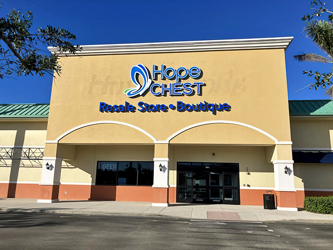 That welcoming storefront says "come on in"—your grandmother's attic never looked this organized and inviting.