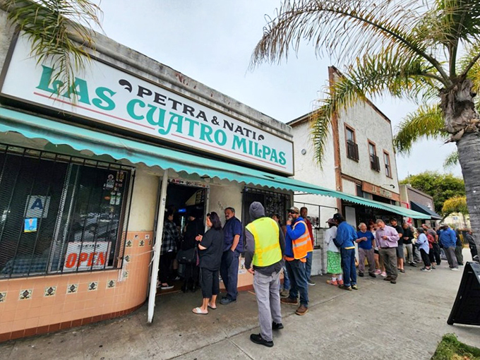 Simple storefront, extraordinary food. Las Cuatro Milpas proves that the best Mexican restaurants often have the longest lines.