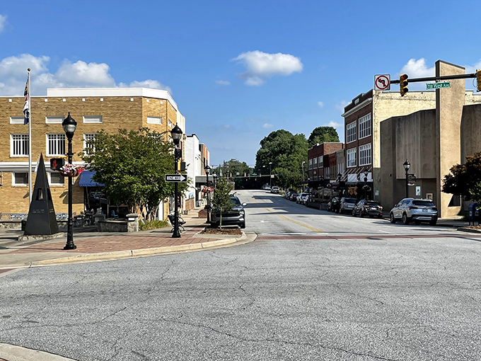 Main Street Lenoir offers that perfect small-town vibe. The kind of place where "rush hour" means three cars at a stop sign.