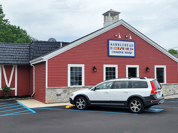 This charming red clapboard building houses chowder so good you'll swear you can hear seagulls in Easton.