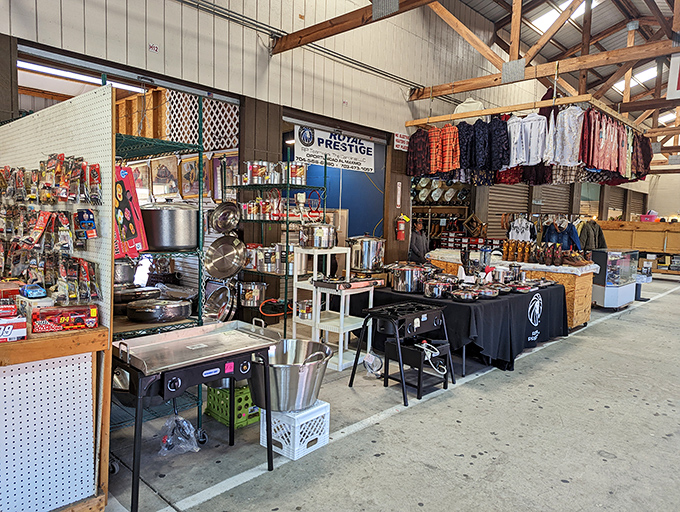 Inside Miller's, vendors display everything from kitchen gadgets to fishing lures &ndash; a garage sale on steroids!