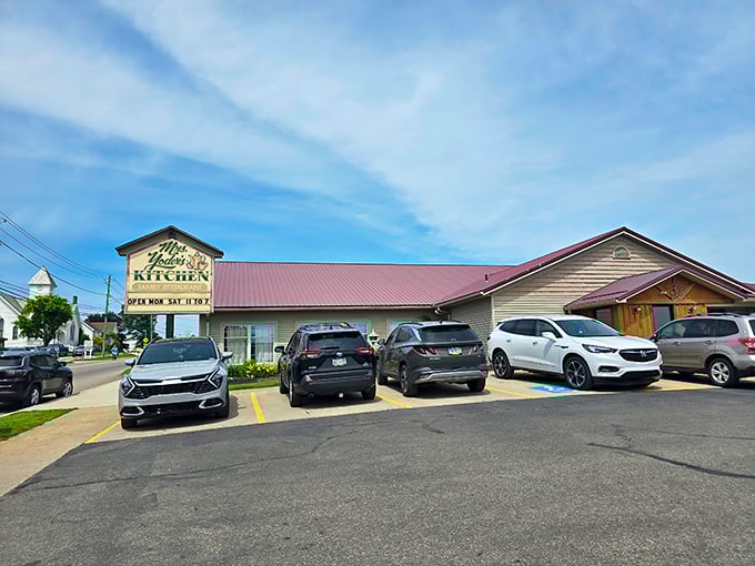 Mrs. Yoder's Kitchen: A full parking lot tells the real story—this is where locals gather when they want comfort food that hugs your soul from the inside.