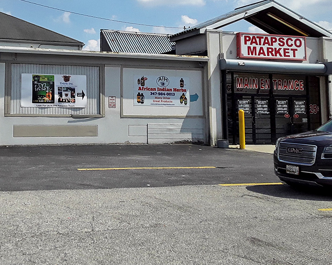 The unassuming entrance to Patapsco Market hides a world of bargains inside &ndash; like finding Narnia in Baltimore's shopping scene.