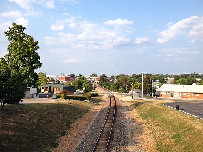 Railroad tracks slice through Rolla like a timeline, connecting the past to present in this charming Ozark town.