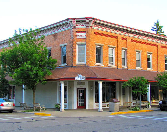 These historic storefronts whisper tales of lumber barons while welcoming today's art lovers.