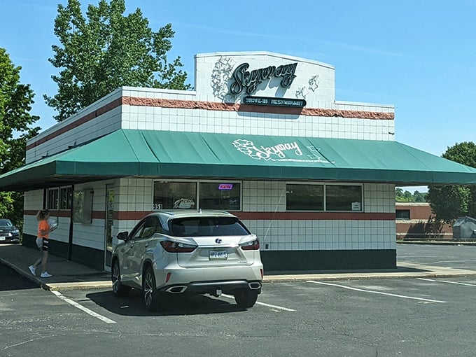 Classic white tiles and that mint-green awning &ndash; Skyway looks like it was plucked straight from an episode of "Happy Days."