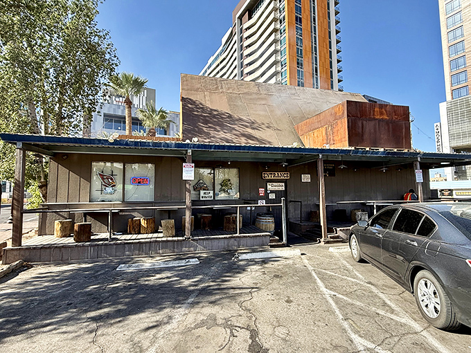 Where modern Tempe meets cowboy cookery. The Chuck Box's rustic exterior hides a mesquite-fired grill that's been making burger magic for decades.