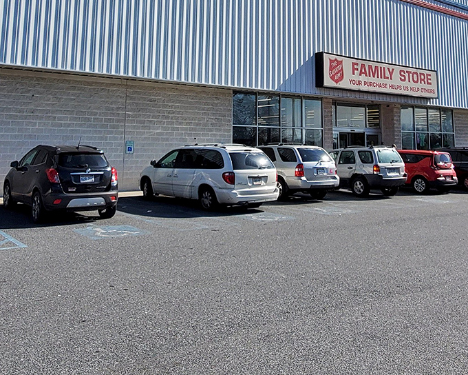 Cars lined up outside this Salvation Army store tell the story&mdash;savvy shoppers know where the real deals hide in Whitehall.
