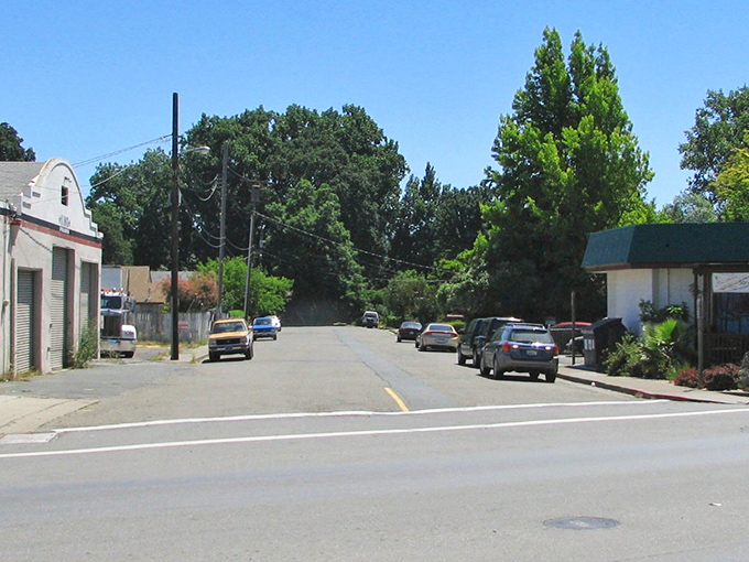 Main Street Willits – where your Social Security check stretches further and the redwoods stand taller.