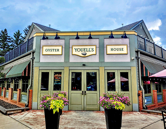 Those vintage-style signs promise oysters inside, and trust me, they deliver on that delicious promise every single time.
