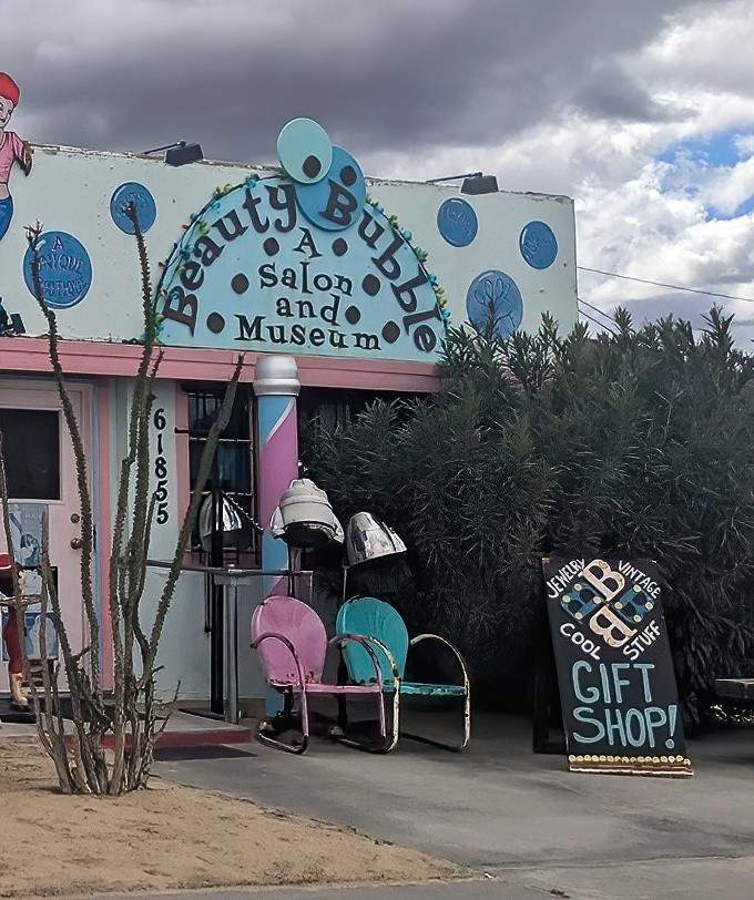 Those vintage salon chairs have witnessed more desert stories than a roadside diner waitress.
