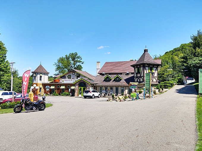Swiss-inspired architecture that makes you wonder if you've accidentally teleported to the Alps. No passport required for this European getaway.